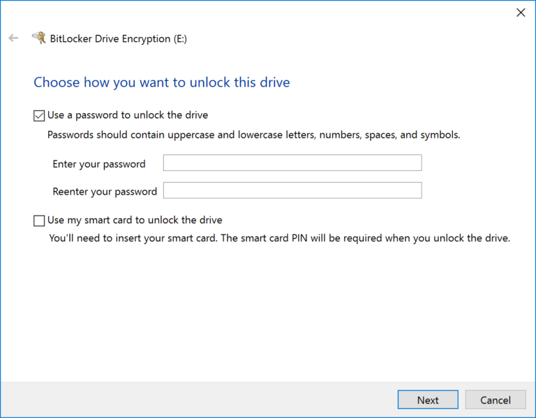 Password protect USB drive - evo's smarter life
