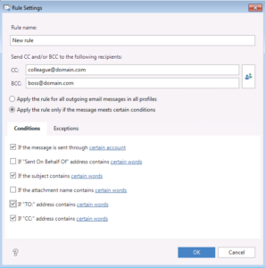 How to automatically bcc yourself in Outlook 365/2021/2019/2016? - evo ...