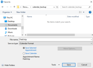 How to export Outlook calendar to Excel, iCal and CSV iCalendar (ics ...