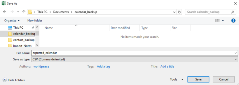 How to export Outlook calendar to Excel, iCal and CSV iCalendar (ics ...