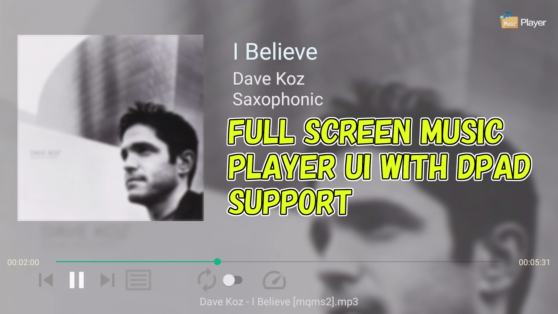 Music Player for Android TV, play from USB, Google Drive, Synology and ...